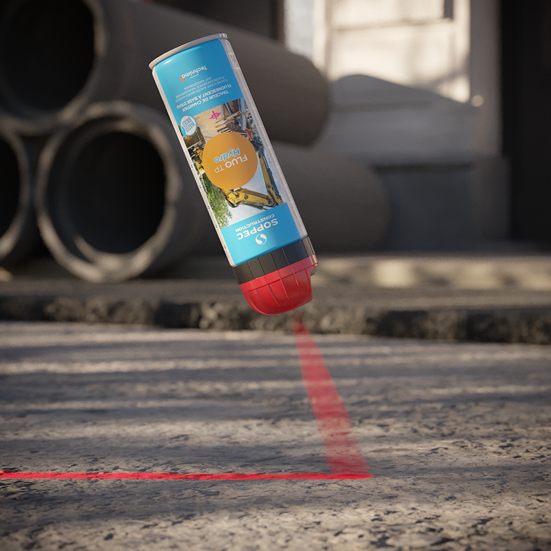 FLUO TP Hydro Water Based Marking Paint - SOPPEC | Technima